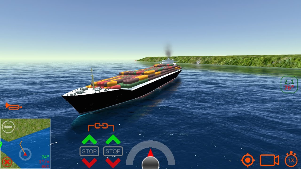 Docking a Container Ship - Ship Handling Simulator Gameplay - YouTube