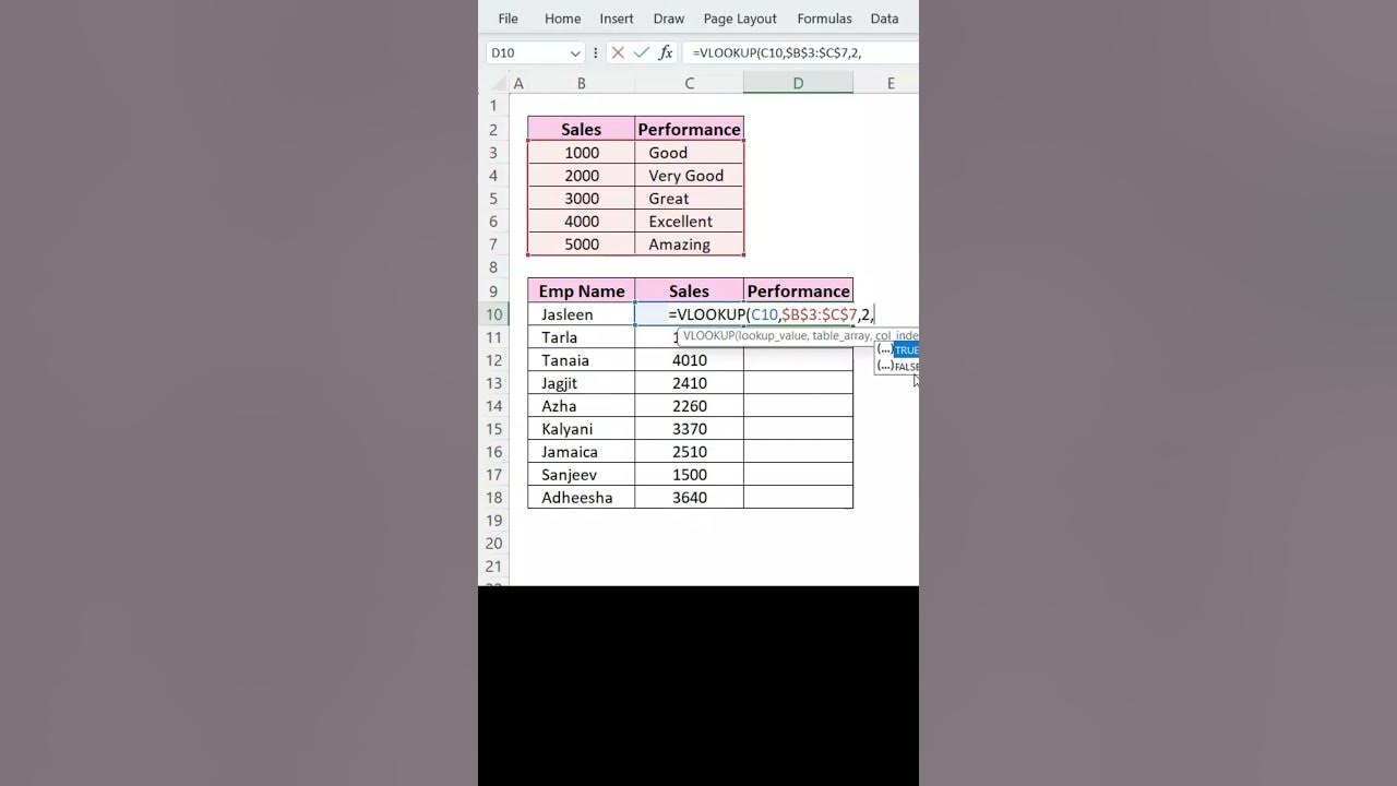Advance Vlookup Formula in Excel - YouTube