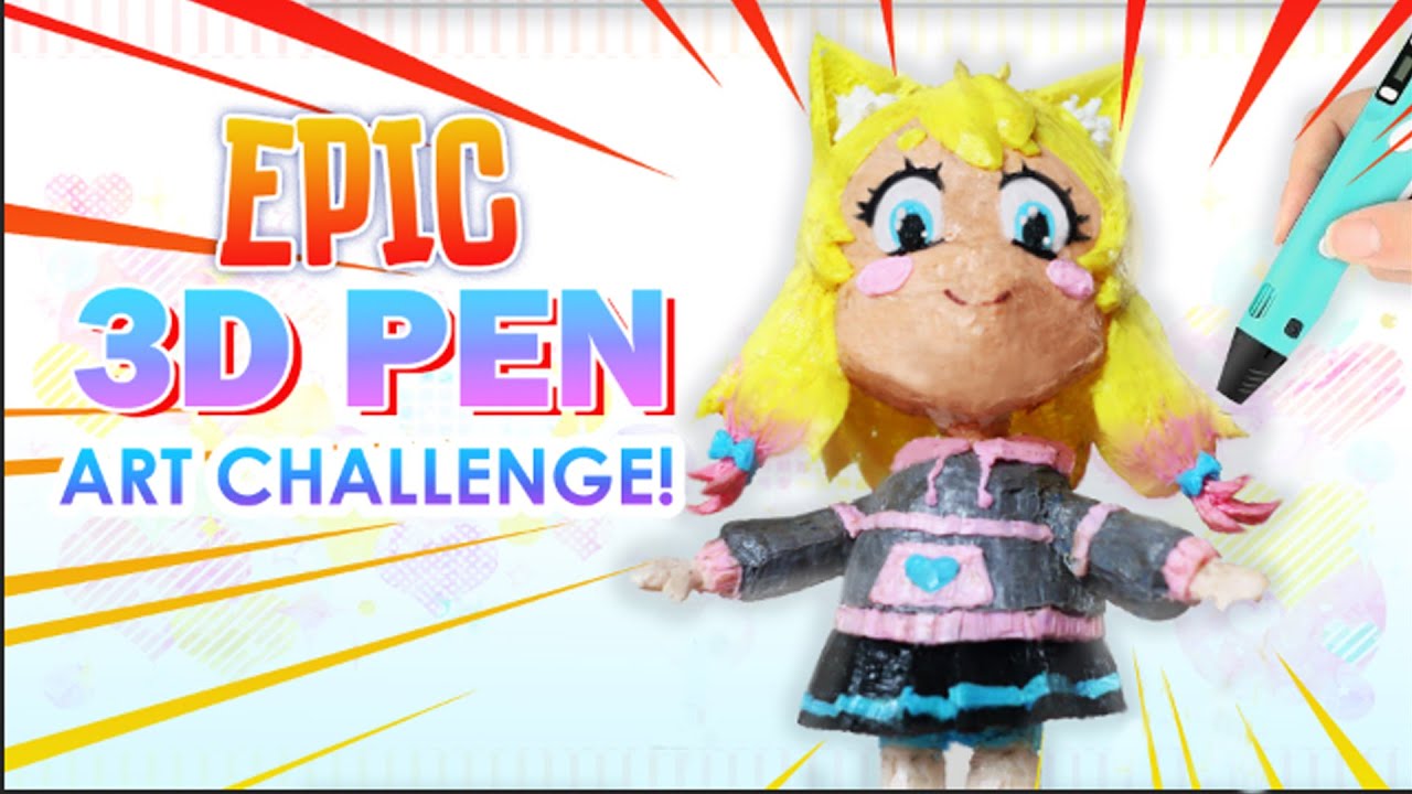EPIC 3D PEN ART CHALLENGE! - YouTube