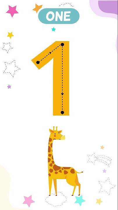 Learn to Write the Number 1 (One) for Kids | Fun and Educational ? # ...