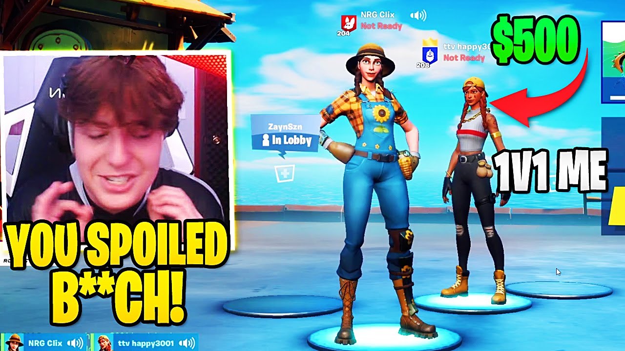 Clix GOES OFF on Kid That Donates His Moms $500 For A 1v1 WITHOUT HER ...