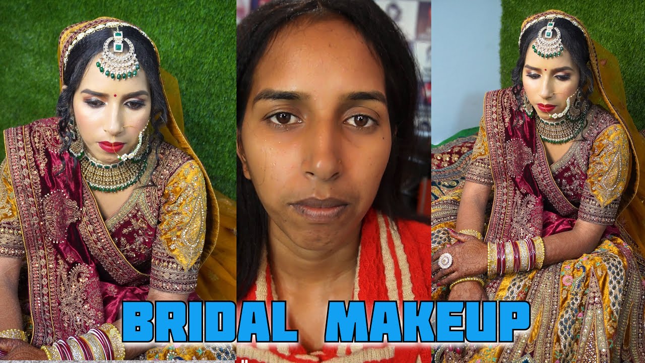 Bridal Makeup step by step | Makeup tutorial | Long lasting waterproof ...