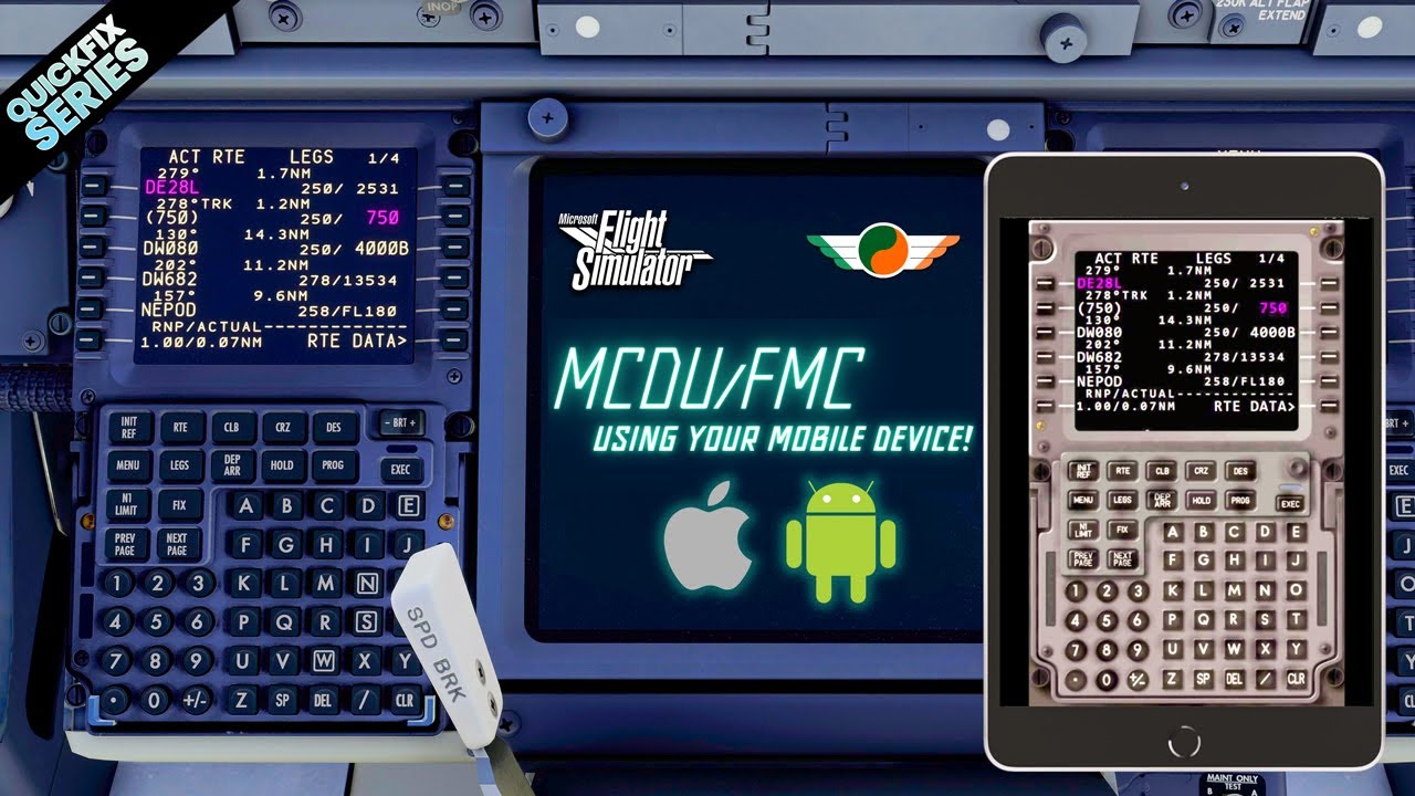 MCDU/FMC USING YOUR MOBILE DEVICE! | MSFS | QuickFix Series (4K) - YouTube