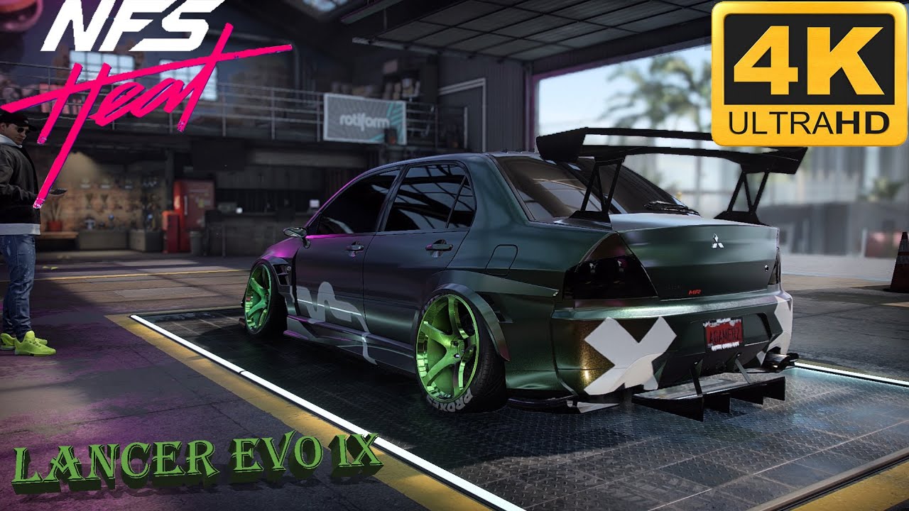 NFS HEAT | MITSUBISHI LANCER EVOLUTION IX CUSTOMIZATION AND GAMEPLAY ...
