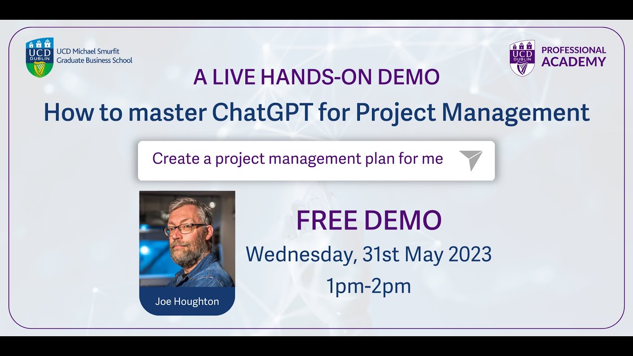 How to master ChatGPT for Project Management - A Live Hands-On Demo ...