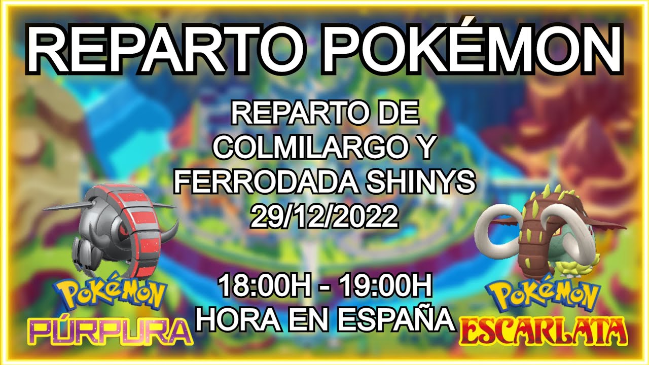 REPARTO POKÉMON COLMILARGO Y FERRODADA SHINYS COMPETITIVOS PKMN SV ...