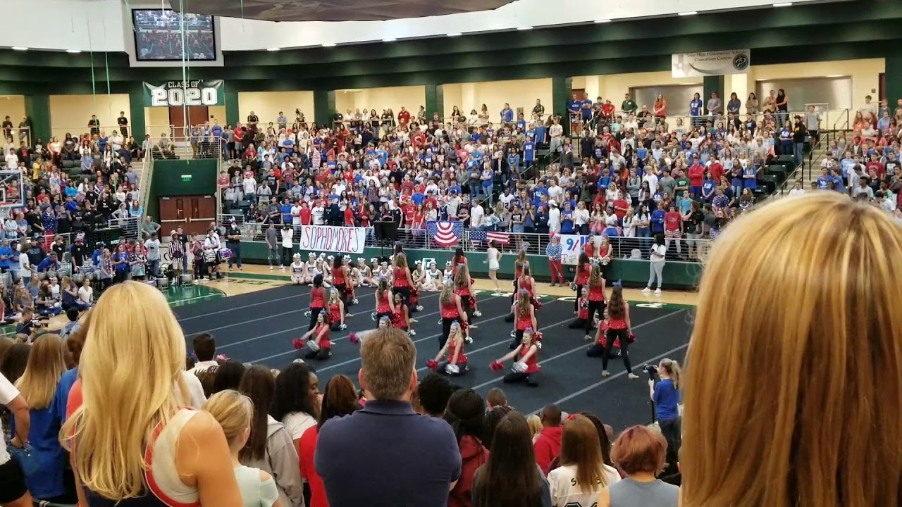 Prosper High School 1st Pep Rally - 2017/2018 Talonettes - YouTube