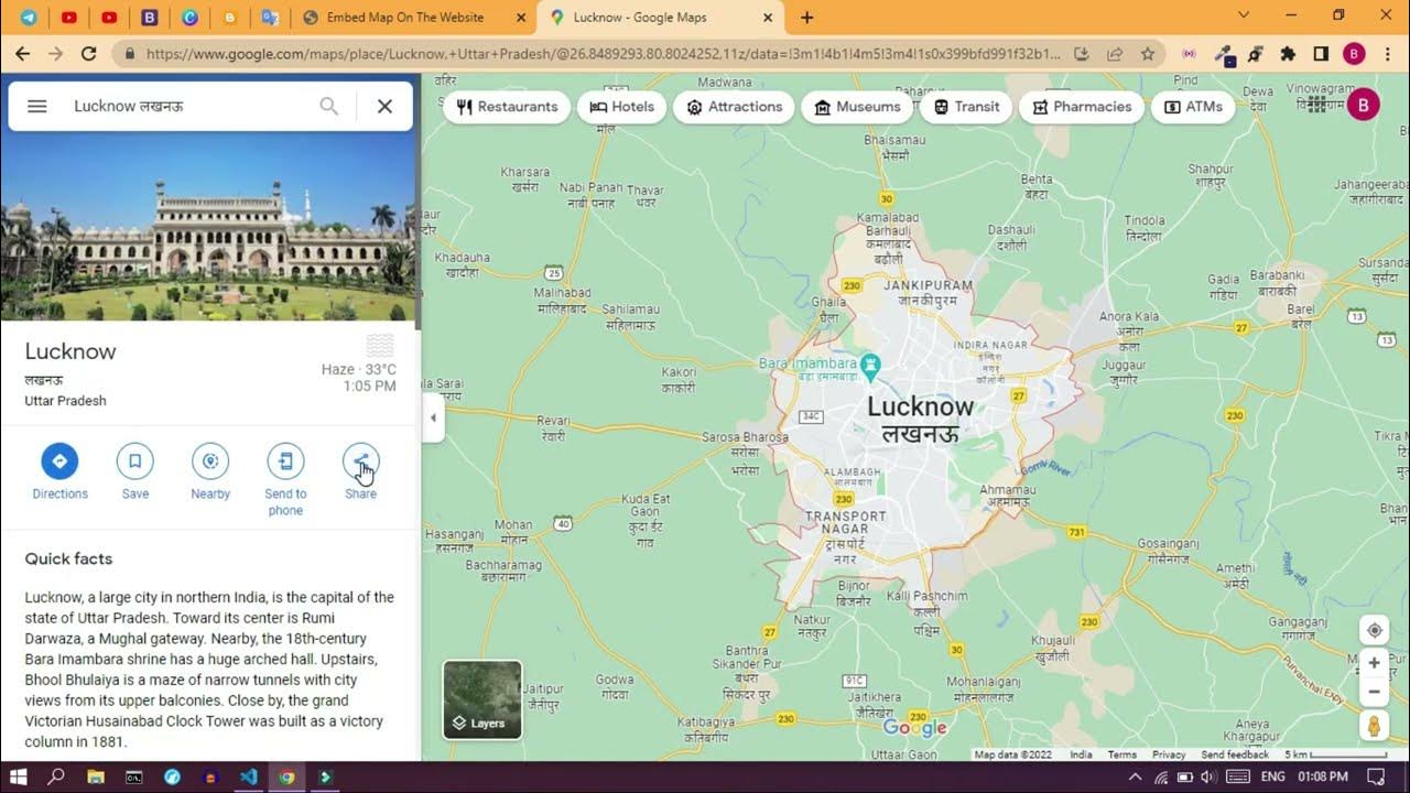 How To Embed Map On The Website Using HTML And CSS| Add Map On The ...