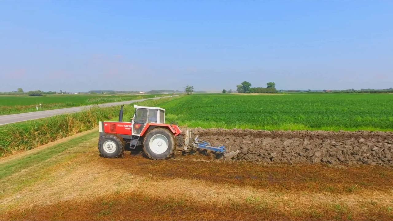 Steyr 8180 Turbo + 2 Furrow Plow - YouTube