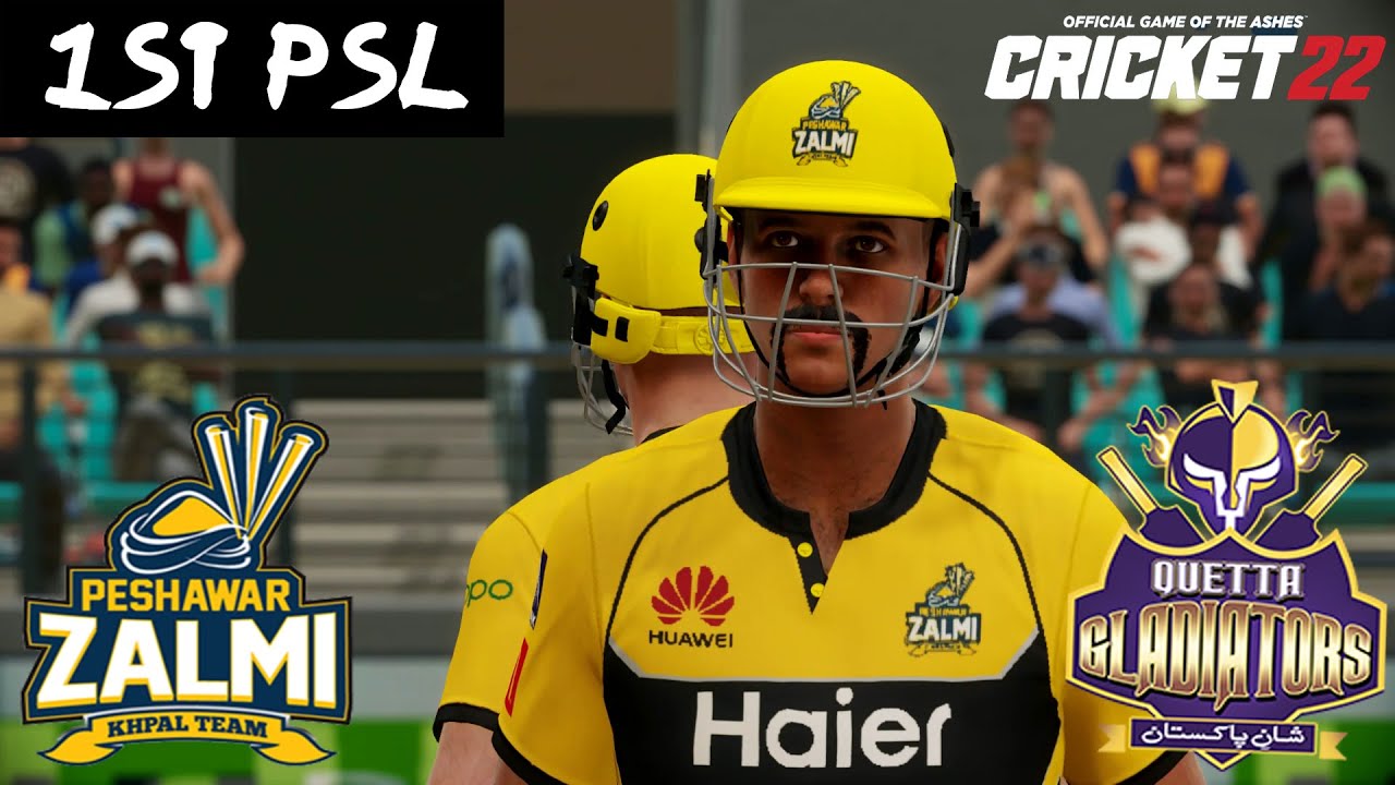 Peshawar Zalmi vs Quetta Gladiators 1st PSL Match 2022 - Cricket 22 ...
