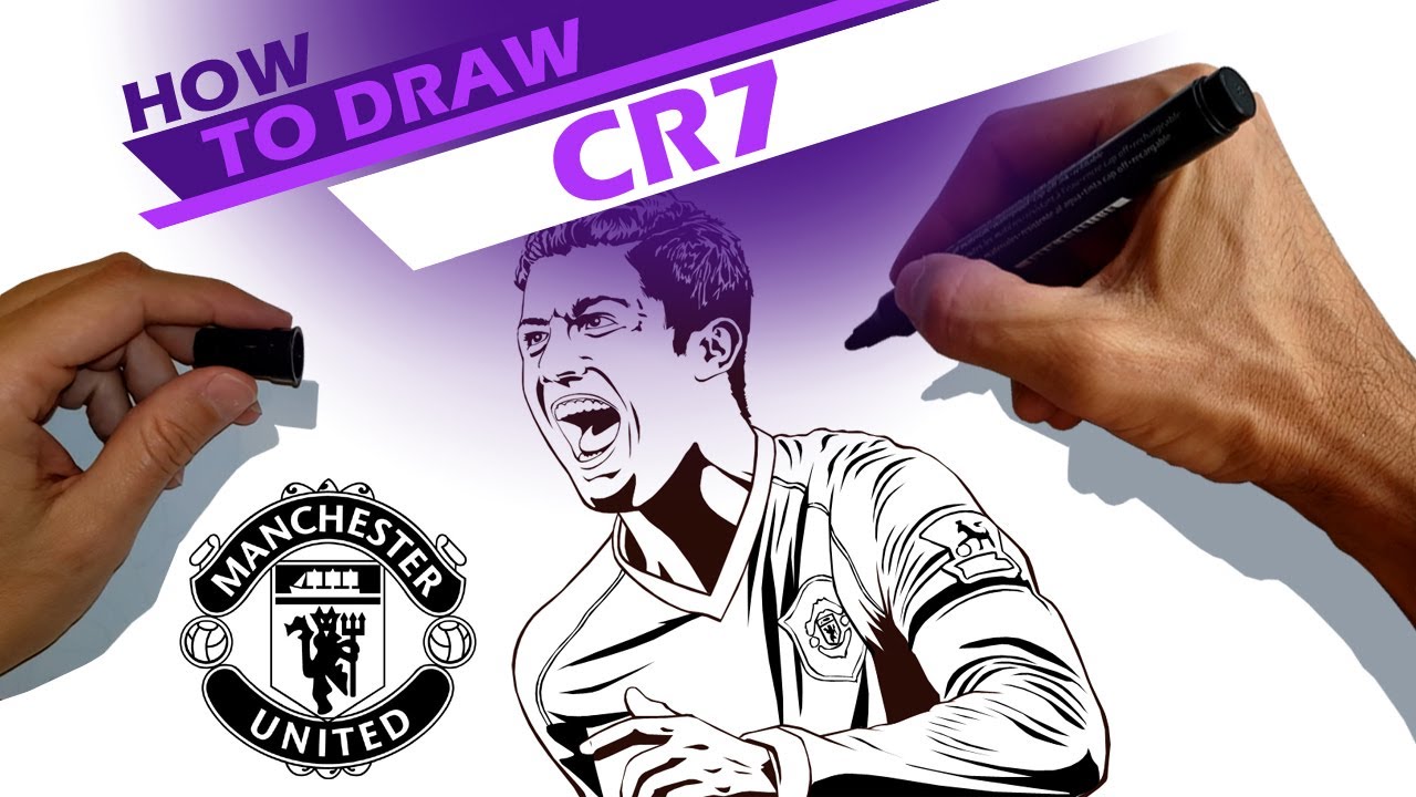 Cristiano Ronaldo - How to draw - YouTube