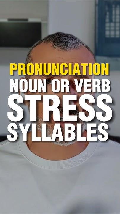 Pronunciation principle #2 Stress Syllables. Noun or Verb. Speak ...