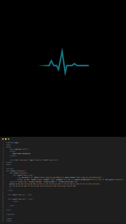 Heartbeat Animation Using Html And Css Shorts Short Shortvideo Viral