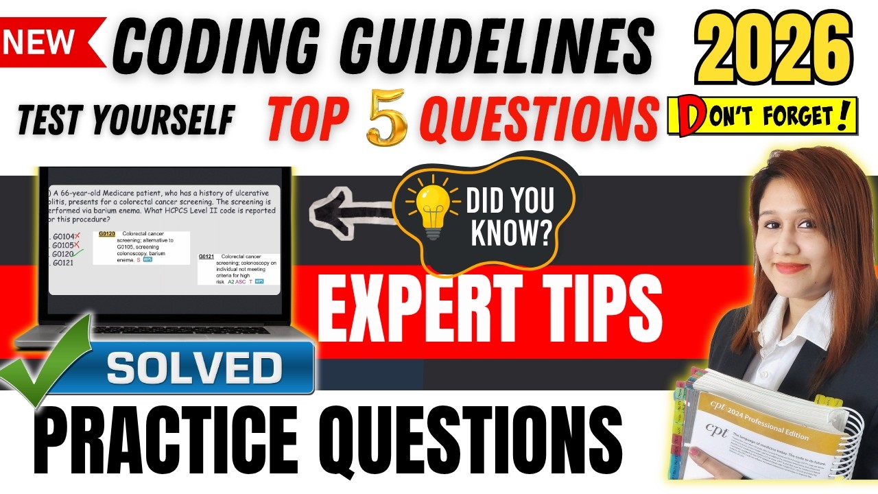 Medical Coding Guidelines Practice Questions | Learn & Test Yourself ...