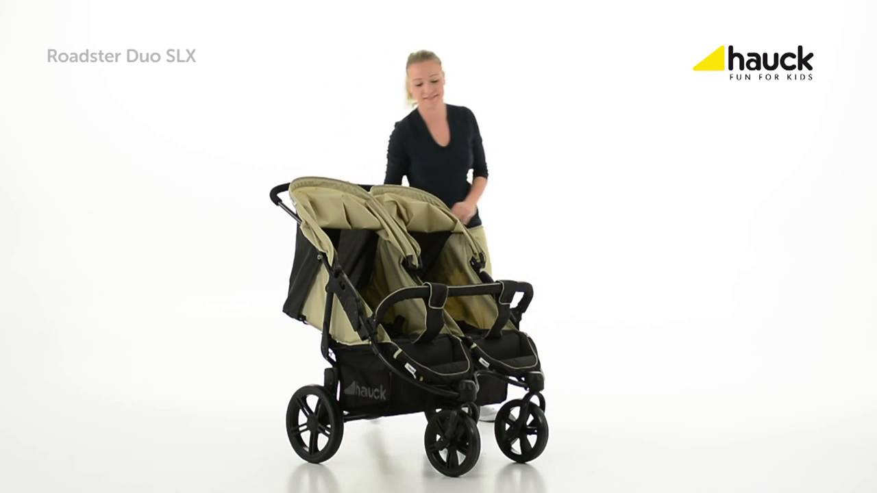 Коляска для двойни Hauck Roadster DUO SLX - YouTube