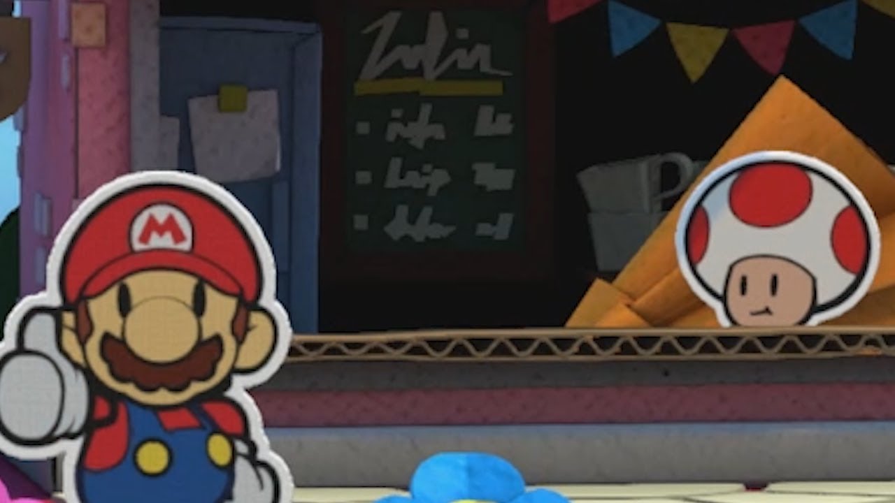 Paper Mario Color Splash - Episode 3 - Toad Cafe? - YouTube
