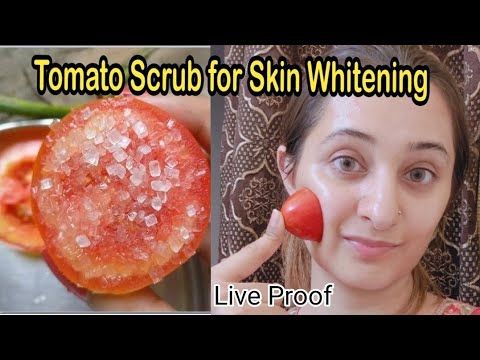 Get Fair Skin glowing skin remove dark spots with tomato Facial Scrub ...