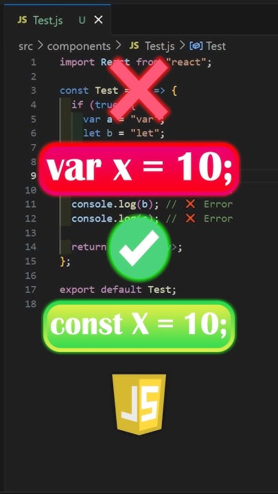 🔴 STOP Using var in JavaScript! Here's Why... 🚀 #how #shorts # ...