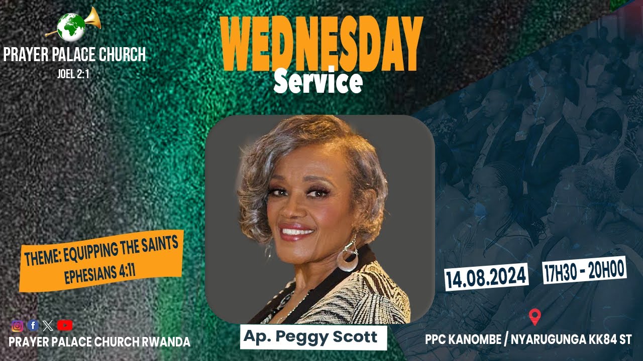 WEDNESDAY EVENING SERVICE /Ap. Peggy Scott 14.08.2024 - YouTube