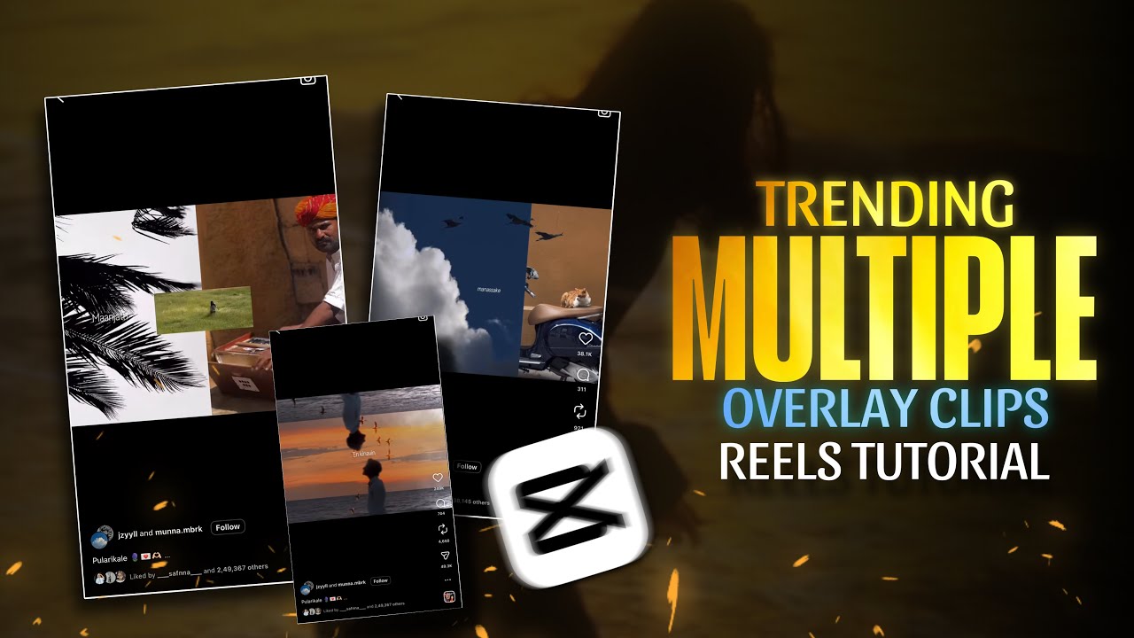 2026🔥INSTAGRAM TRENDING MULTIPLE OVERLAY CLIP MIX REELS VIDEO TUTORIAL ...
