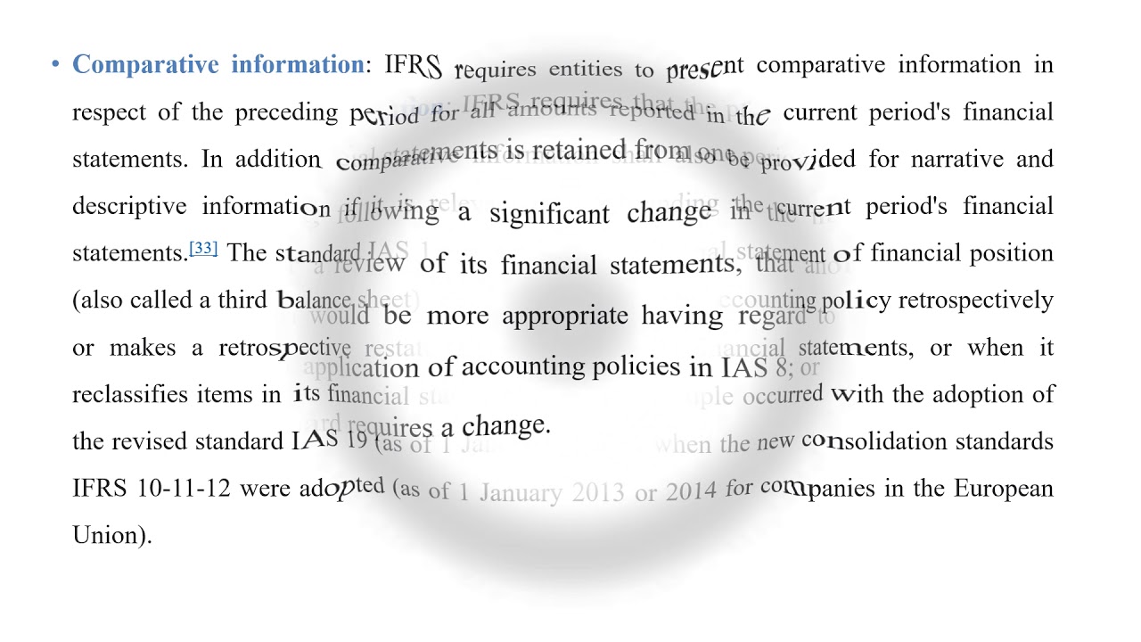 IFRS 4 Features and elements of IFRS - YouTube