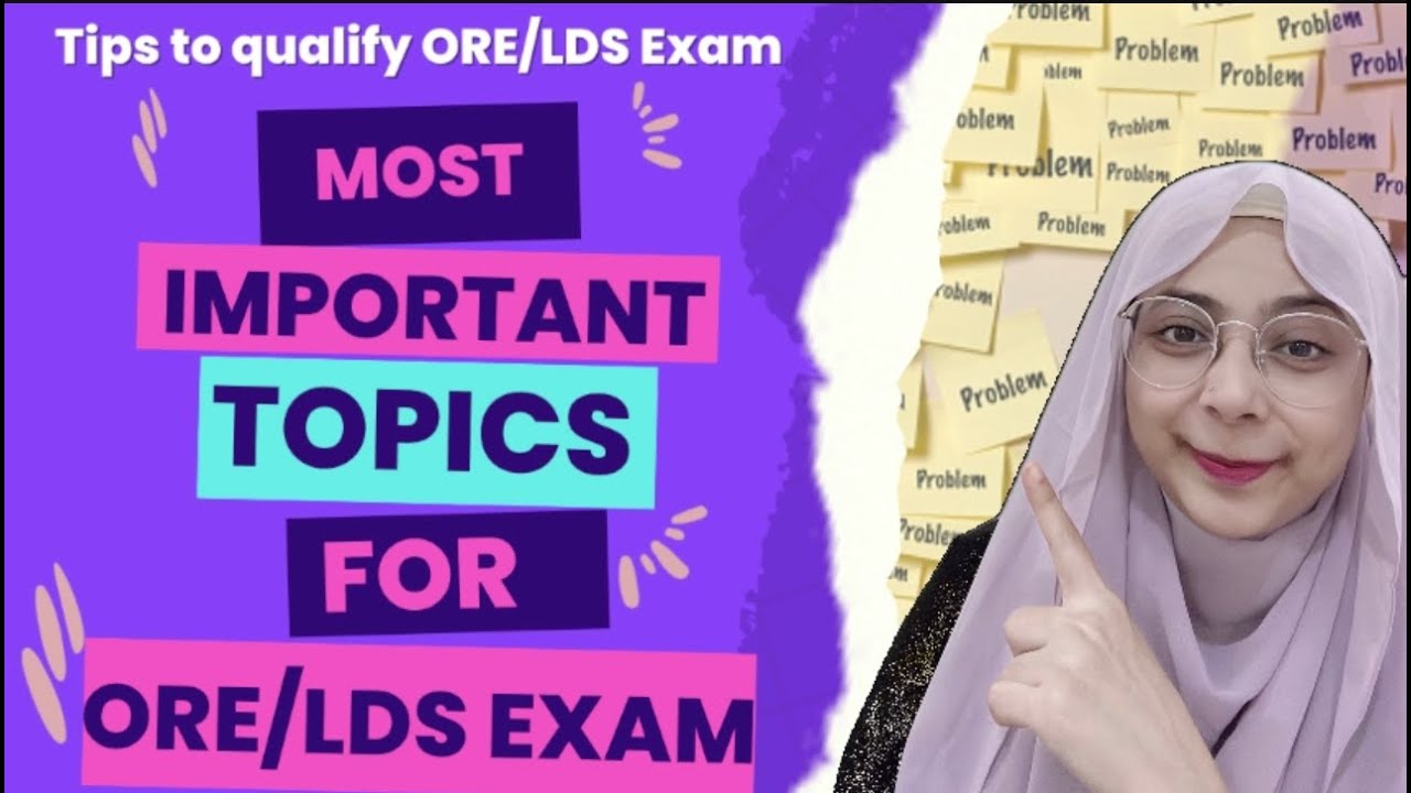 MOST IMPORTANT TOPICS FOR ORE/LDS EXAM OF UK(WATCH THIS NOW) - YouTube