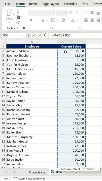 How to use MIN and MAX Function in Excel (Simple Example) - YouTube