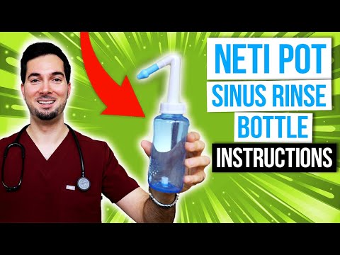 How to use a neti pot correctly and nasal saline irrigation at home