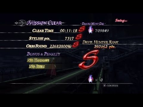 Dmc4 perfect S rank m14 no damage no items DMD 100% - YouTube