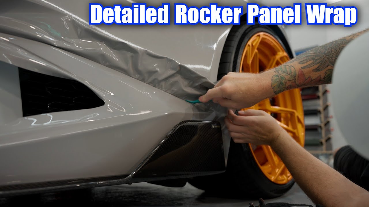 Tucking, Cutting and Heating - 3 Piece Detailed Colored PPF Wrap ...