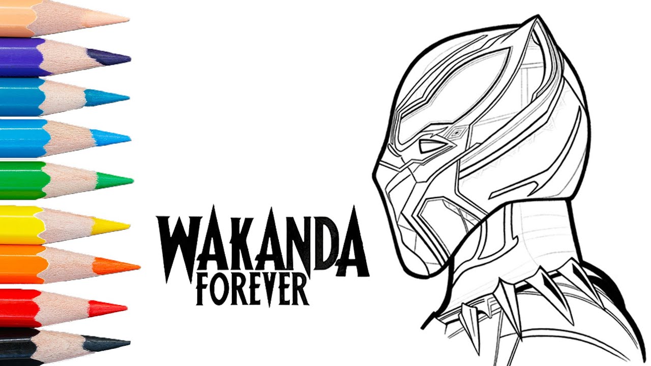 Black Panther coloring pages #wakandaforever #superhero # ...