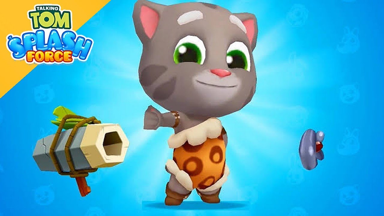 Talking Tom Splash Force Prehistoric Tom Unlocked Gameplay Android ios ...