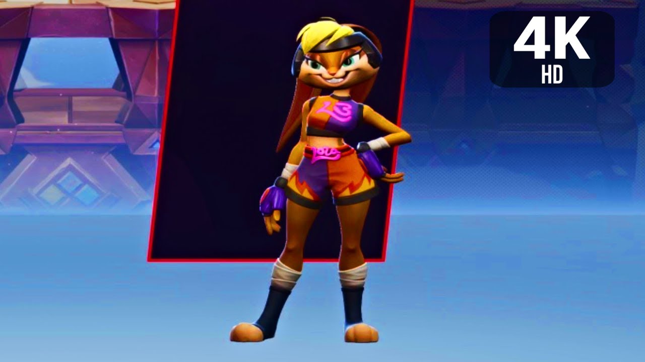 MultiVersus - ALL Lights Out Lola Bunny Skin Win/Lose Animations (4K) - YouTube