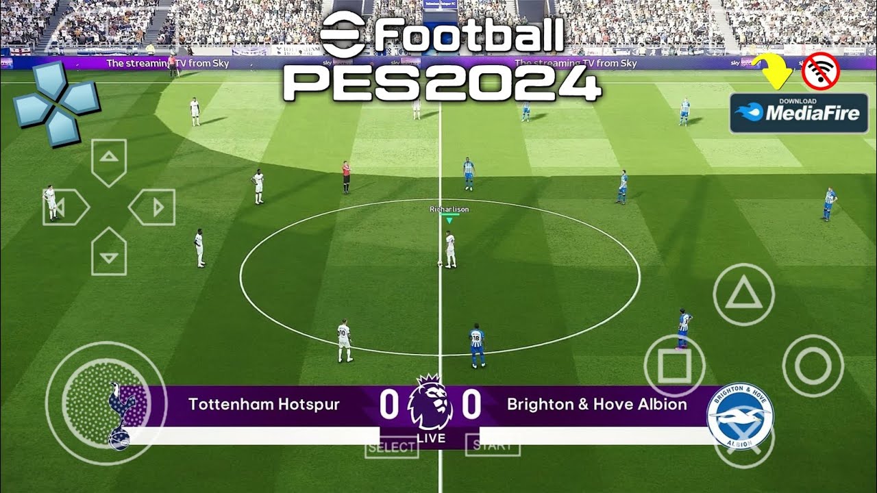 eFootball PES 2024 PPSSPP Camera PS5 Best Graphics Android Offline Full ...