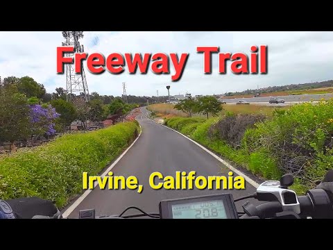 4K - The Jurassic Freeway Trail,Irvine Bike Paths,San Diego Creek,Ebike ...