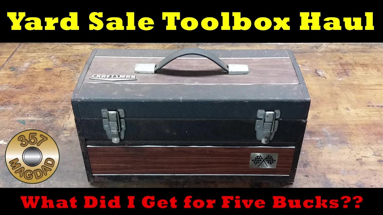 Five Dollar Yard Sale Toolbox Haul - What's in the Box? - YouTube