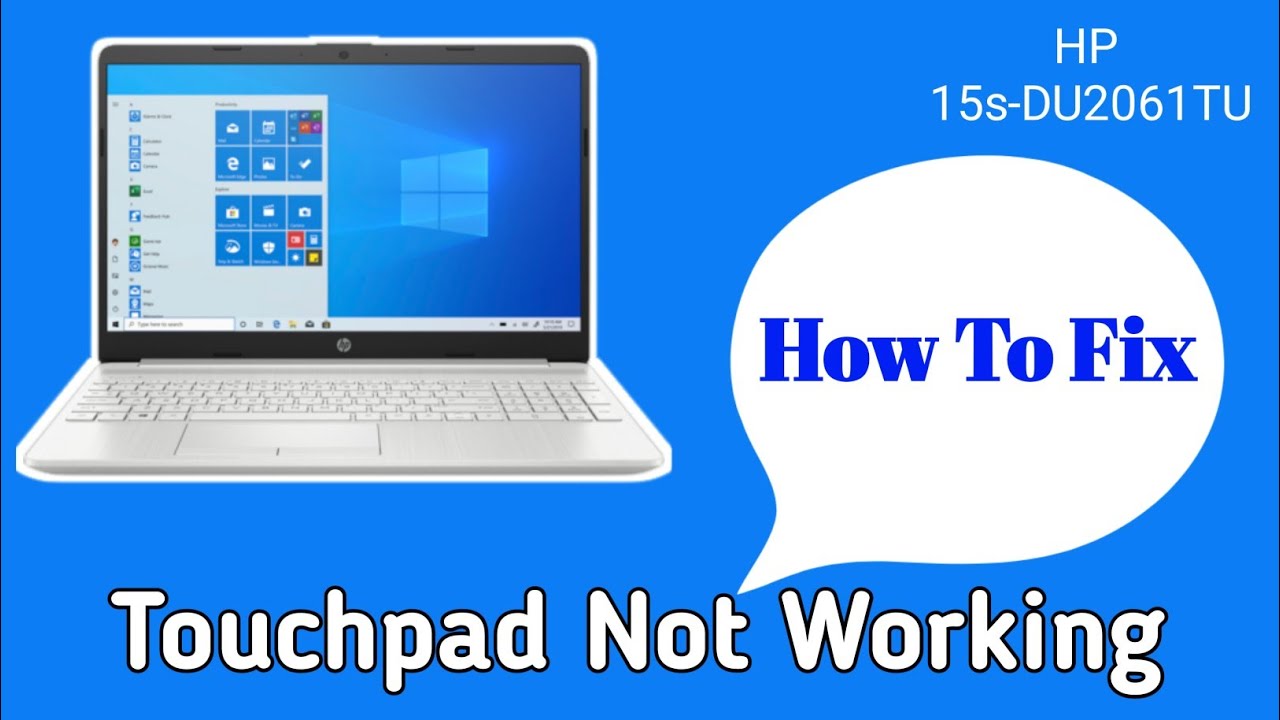 How to Fix Touchpad Not Working HP 15s-DU2061TU Windows 10 - YouTube