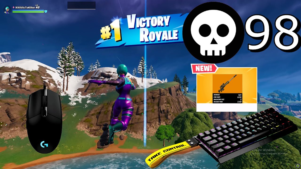 98 Elimination Solo Squads Win Full Gameplay (Fortnite Chapter 5) - YouTube