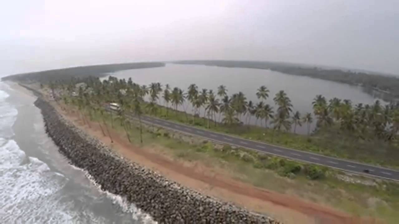 aerial video of varkala - YouTube