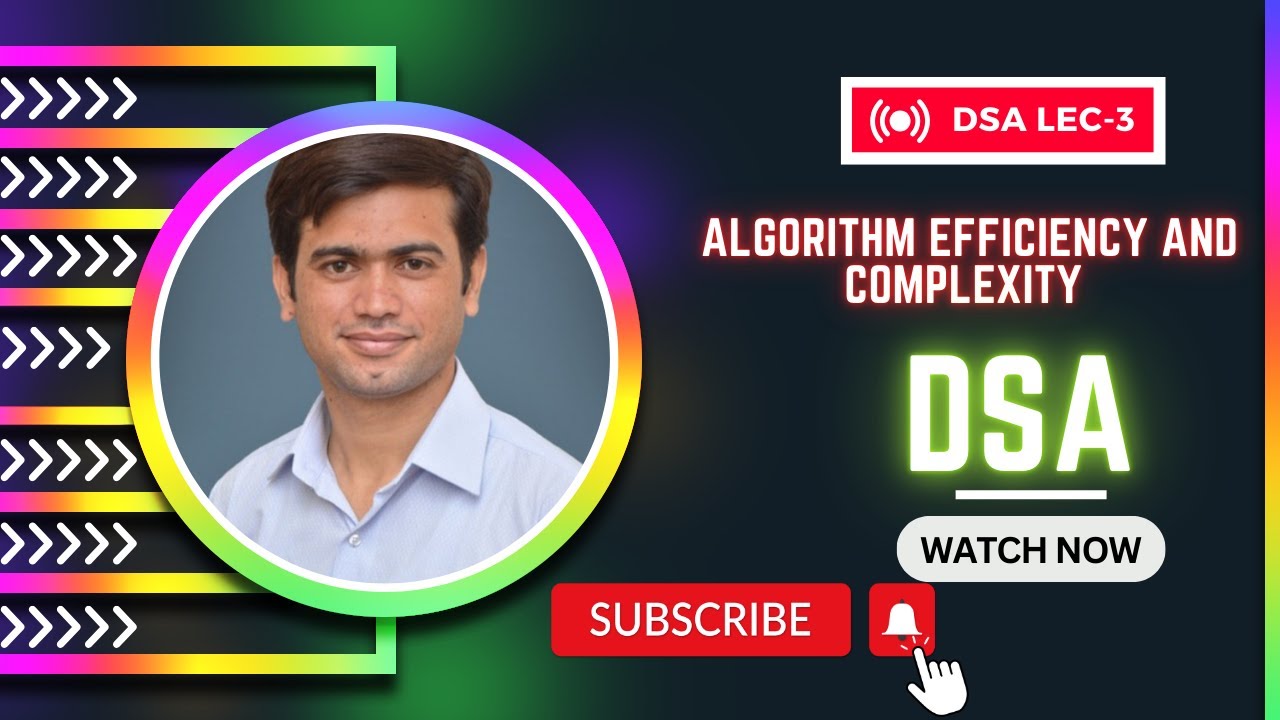Algorithm Efficiency And Complexity Data Structure And Algorithm Lec 2 In