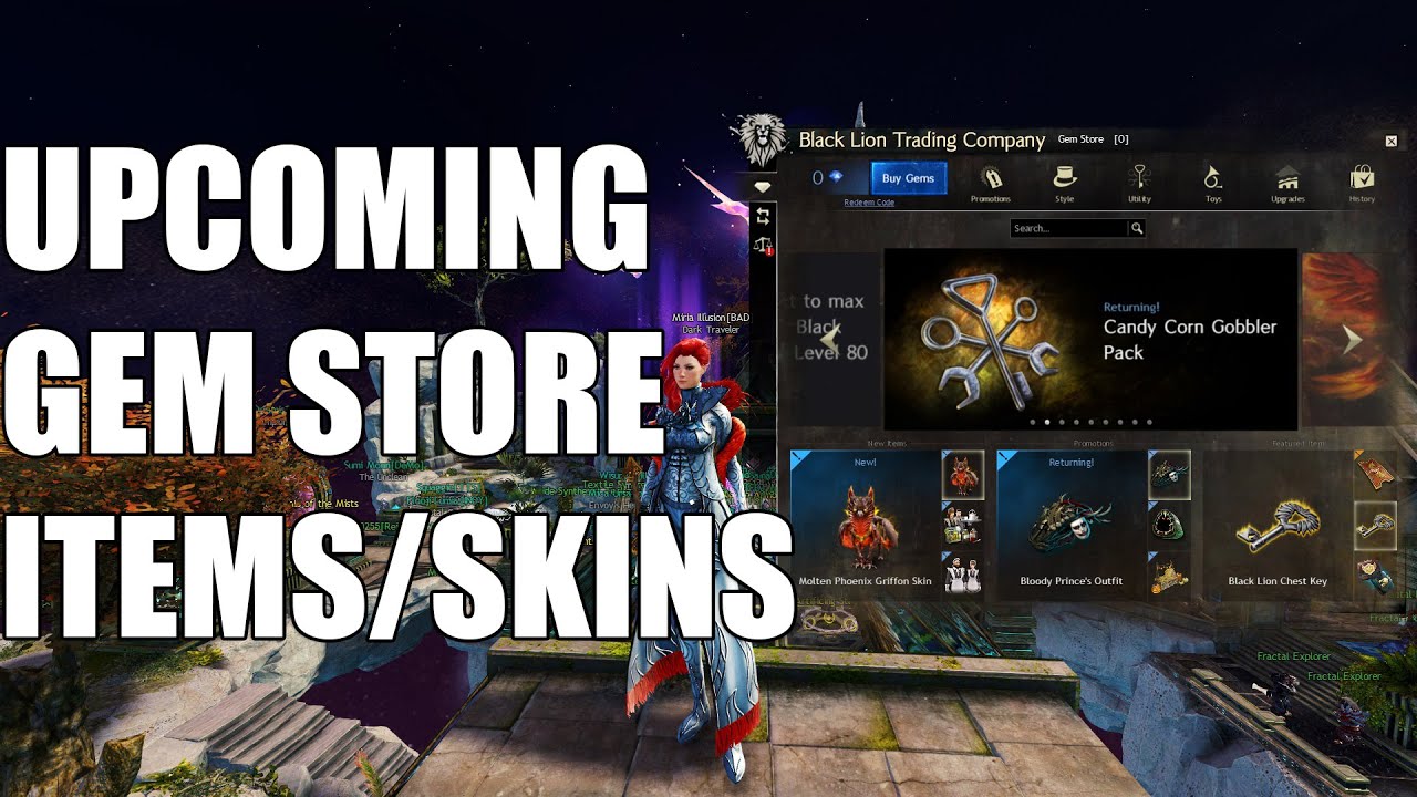 Guild Wars 2 - Upcoming Gem store Skins 18 of October 2022 - YouTube