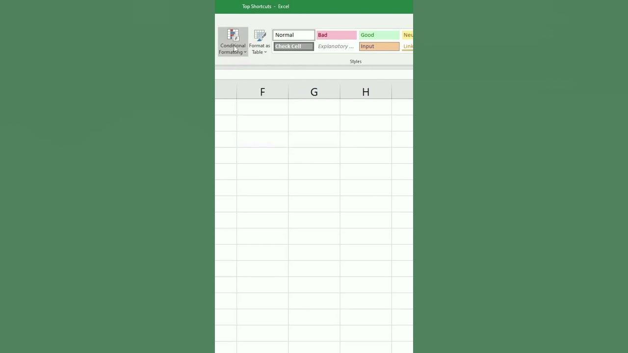 Excel Conditional Formatting Color Scales in 30 Seconds #Shorts - YouTube