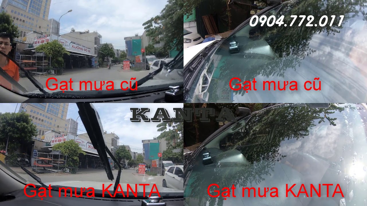 kanta silicone wiper blade gat mua 0904772011 - YouTube