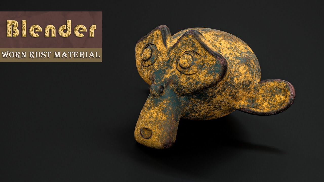 worn yellow paint material in blender - YouTube