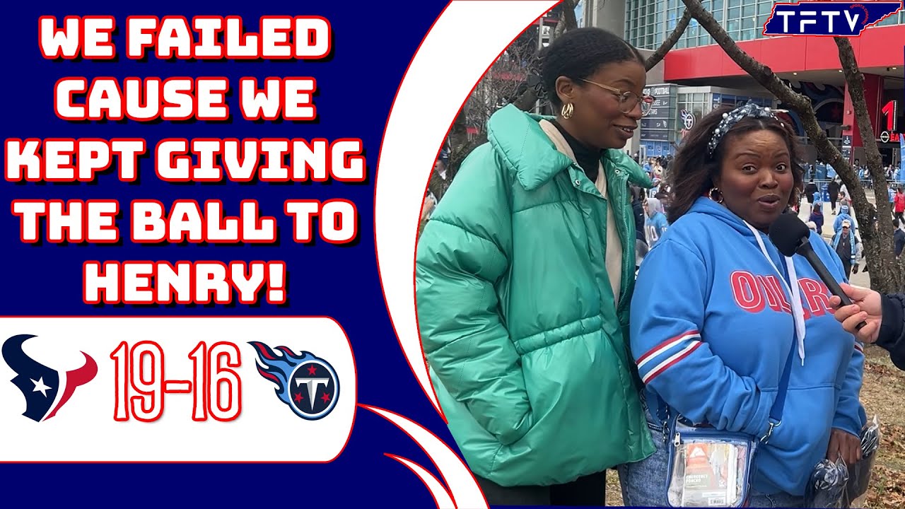 We Failed Cause We Kept Giving the Ball to Henry! | Texans 19-16 Titans ...