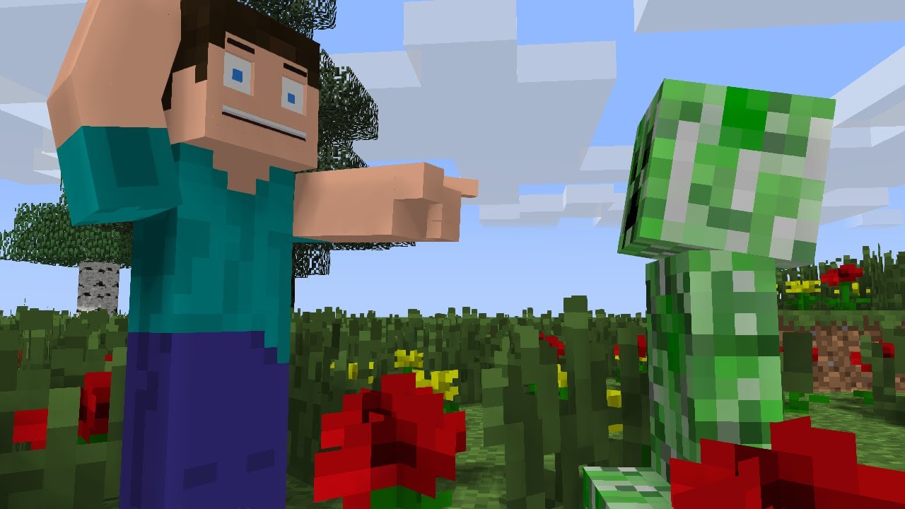 Steve Dies From A Creeper - Mine-Imator 1.0.0 Steve Rig Animation (Rig ...