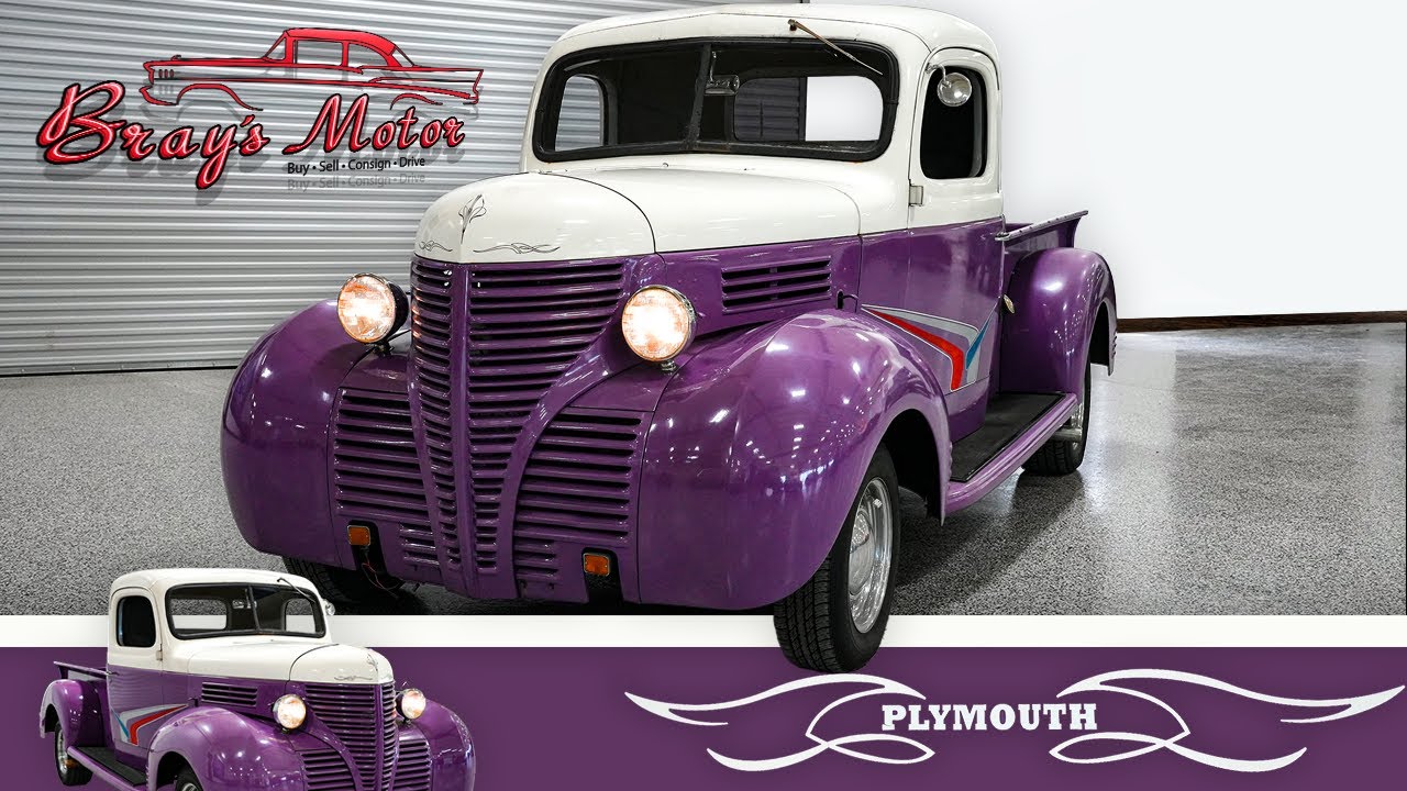 Bray's Motor Museum & Playground- '39 Plymouth Pickup Truck - YouTube