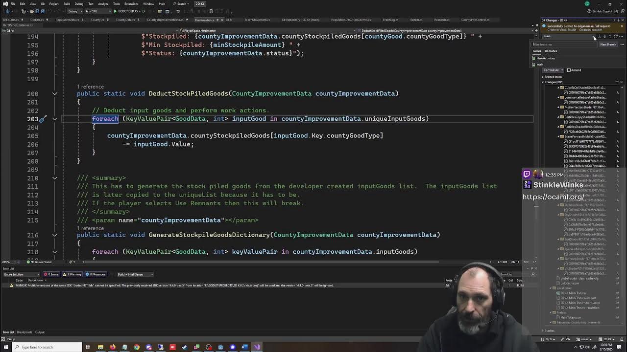 Let’s Make a 2D 4X – Godot .Net C# - Attempting to start Hero Inventory. - YouTube
