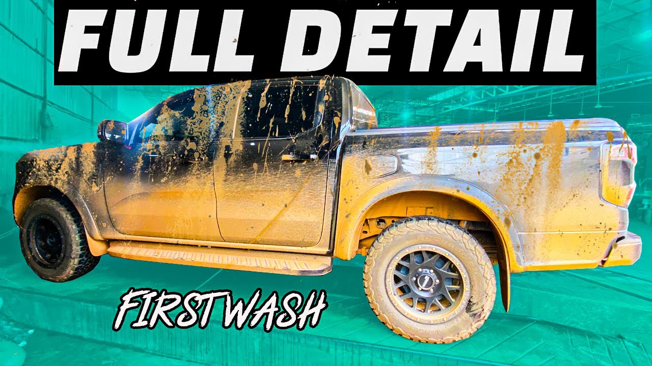 Deep Clean Dusty Ford Ranger XLT bare hand - Car wash detailing - YouTube