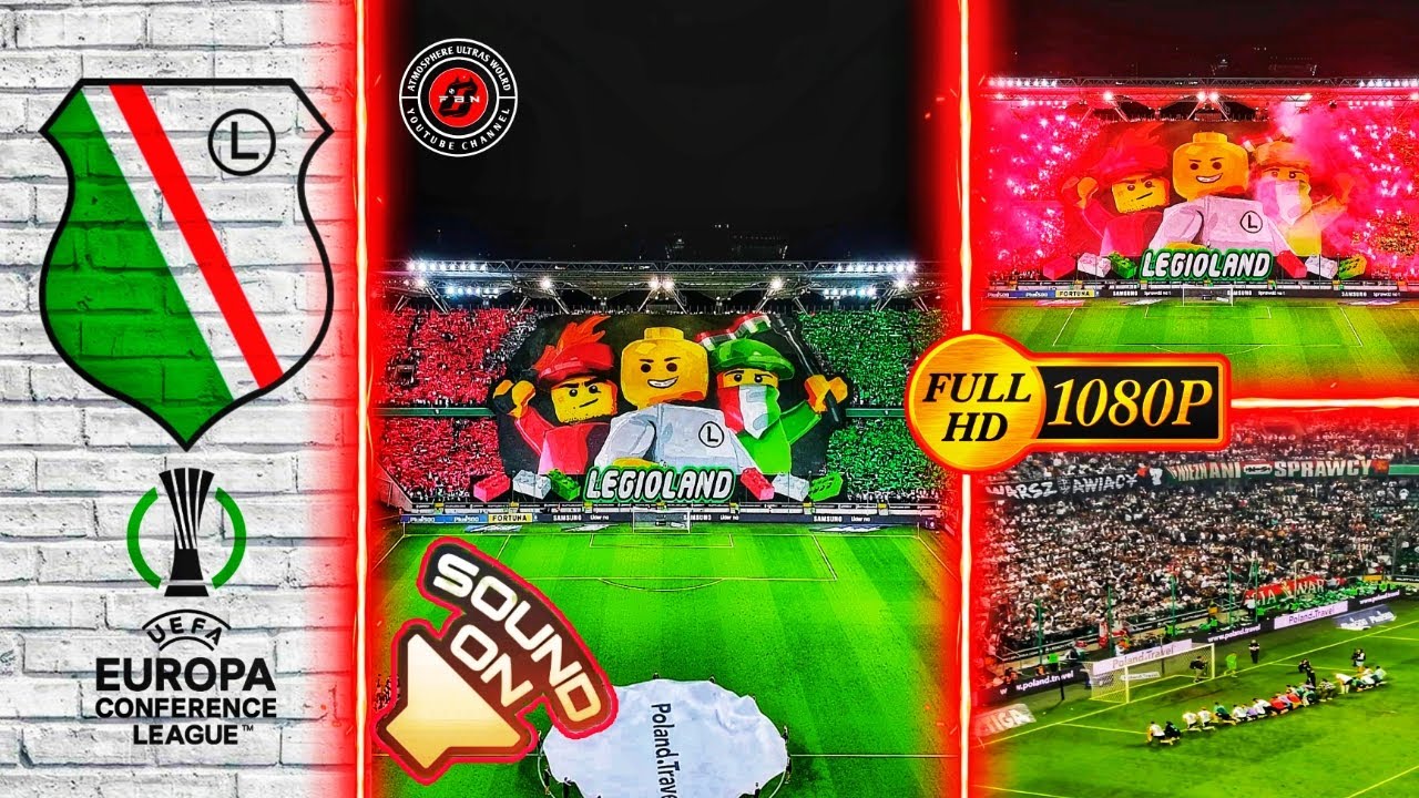 🔴⚪🟢 ULTRAS LEGIA WARSZAWA SHOW CHOREO & MEGA PYRO IN ECL • Legia ...